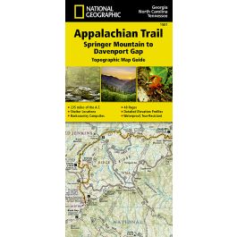 Appalachian Trail: Springer Mountain to Davenport Gap Map