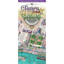 French Quarter New Orleans Illustrated Map